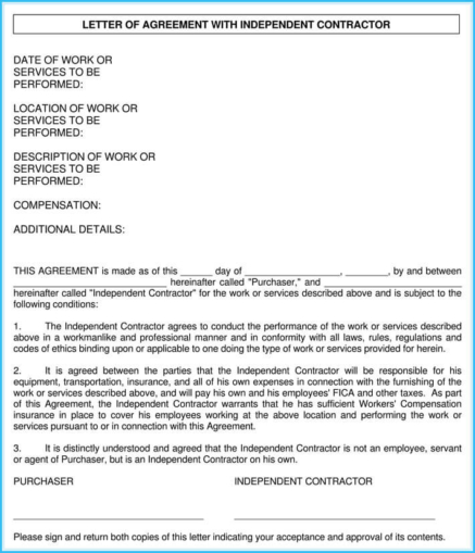 Sample Contractor Appointment Letters