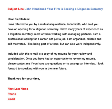 32 Email Cover Letter Samples | How to Write (Examples)