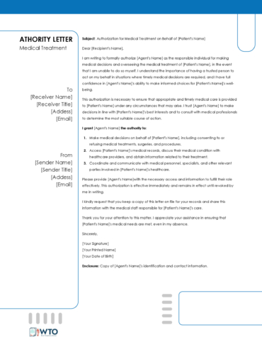 52 Best Authorization Letter Samples (Free Templates)