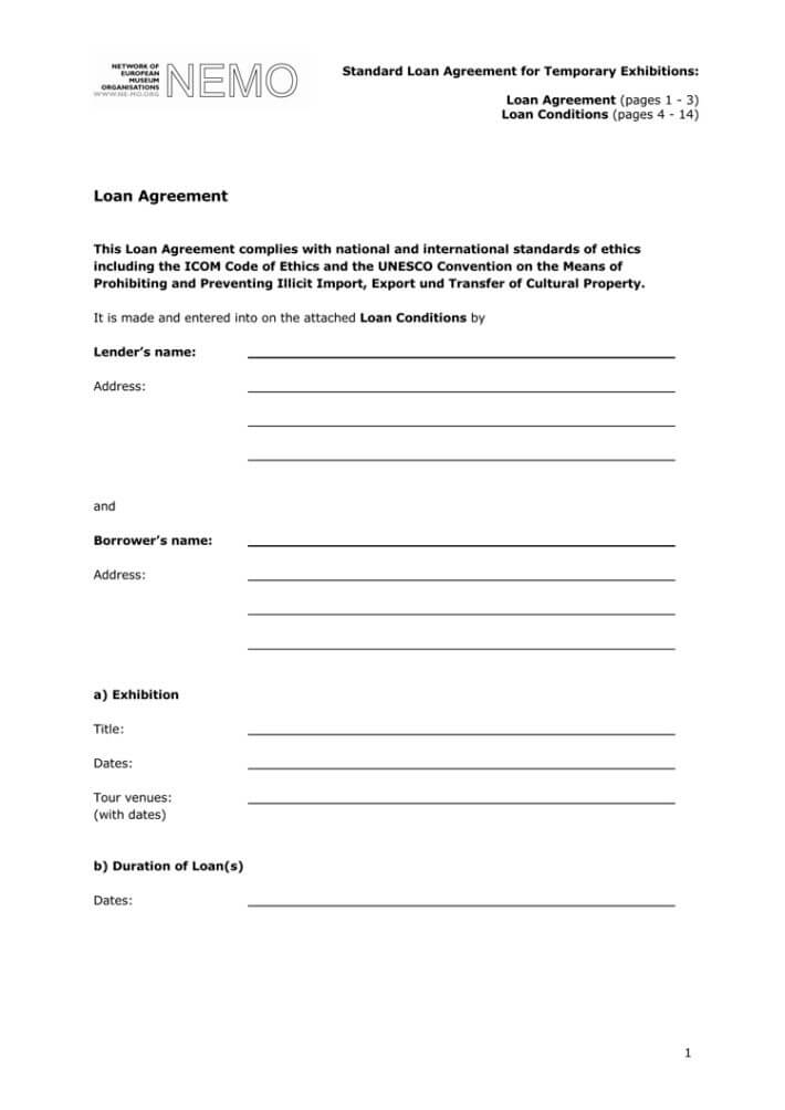 38 Free Loan Agreement Templates & Forms (Word | PDF)