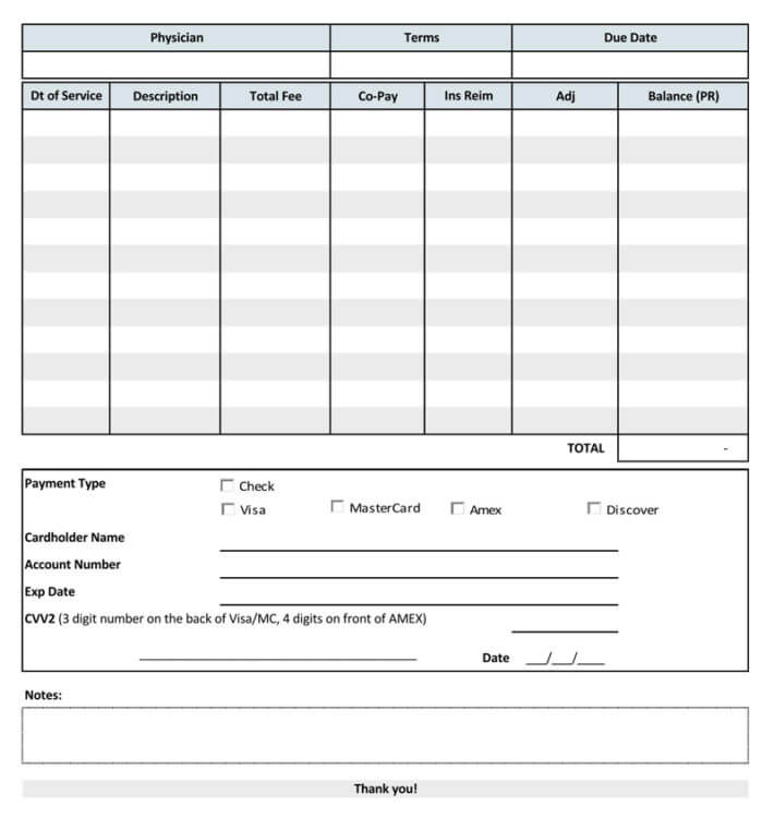 28 Free Medical Receipt (Bill) Templates - Word, PDF