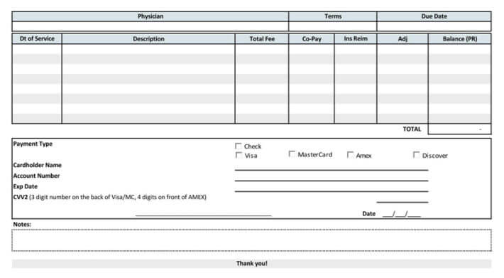 28 Free Medical Receipt (Bill) Templates - Word, PDF