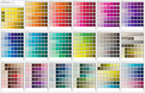 Printable General Color Charts (Word | PDF)