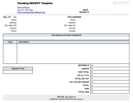 18+ FREE Contractor Receipt Templates (Word | PDF)