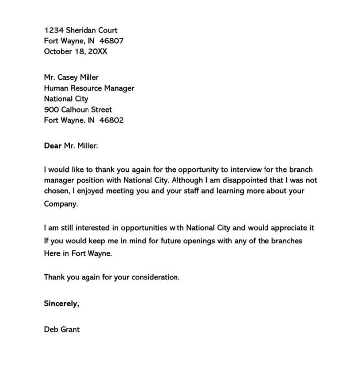 30 Best Polite Job Rejection Letter Samples (Guidelines)