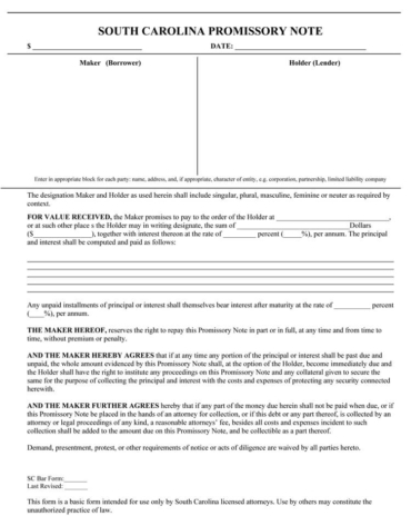 38 Free Promissory Note Templates & Forms