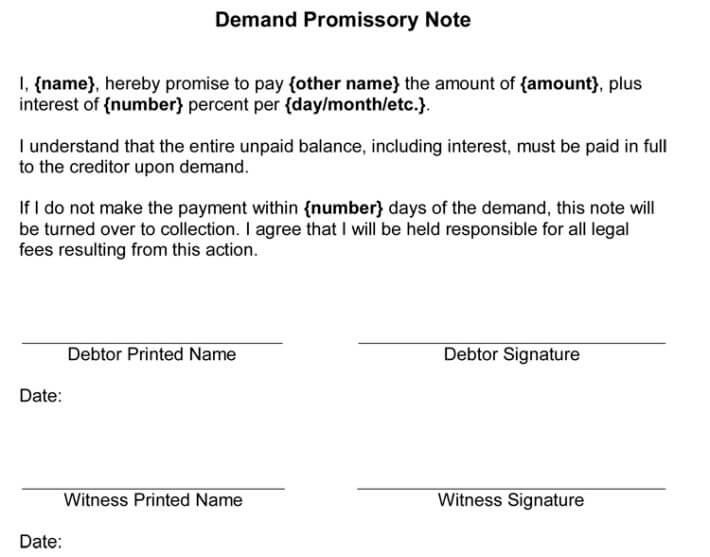 38 Free Promissory Note Templates & Forms (Word | PDF)