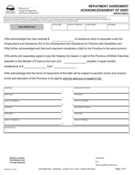 35+ Free IOU (I Owe You) & Debt Acknowledgment Forms