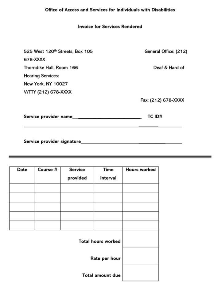 15+ Free Service Receipt (Bill) Templates (Word | Excel | PDF)