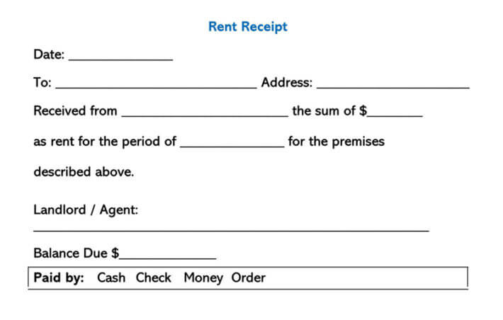50+ Free Rent Receipt Templates [Printable] - Excel | Word