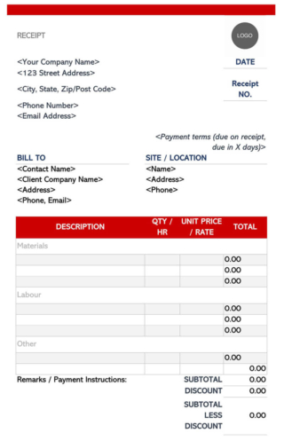 18+ FREE Contractor Receipt Templates (Word | PDF)