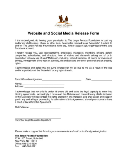 15 Free Media Liability Release Forms - Word | PDF
