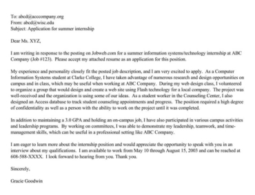 Summer Job Cover Letter Examples (Writing Tips)