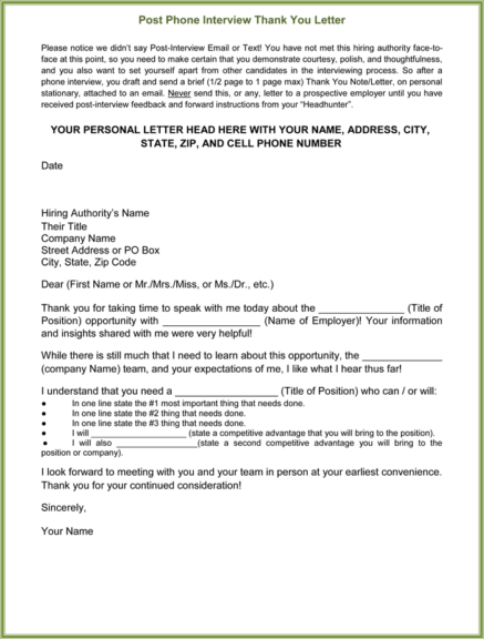 Thank You Email After Phone Interview (28 Best Examples)