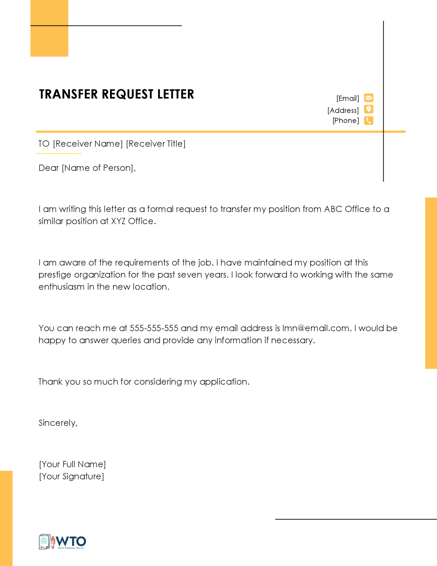 Sample Of Formal Letter