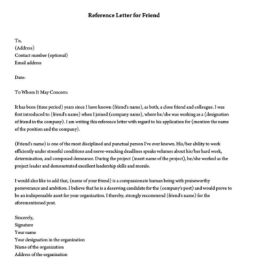 40 Sample Character Reference Letters (Court, Immigration)