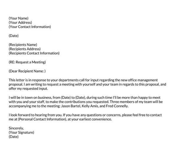 Meeting Appointment Request Letter (25+ Samples & Templates)