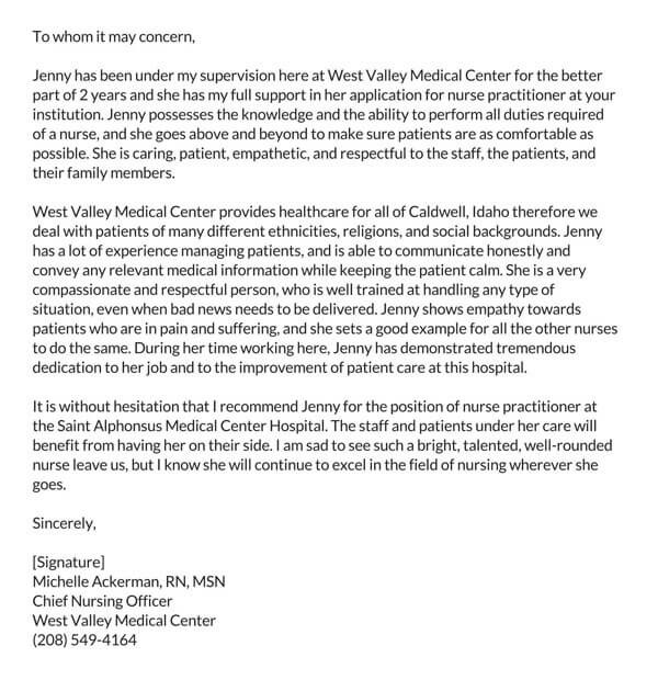 How to Write a Nursing Reference Letter (Free Templates)