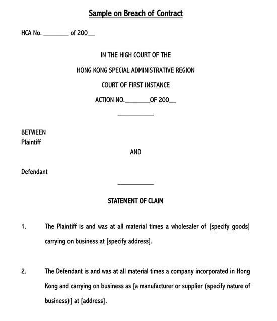 Writing a Breach of Contract Notice (Free Templates & Samples)