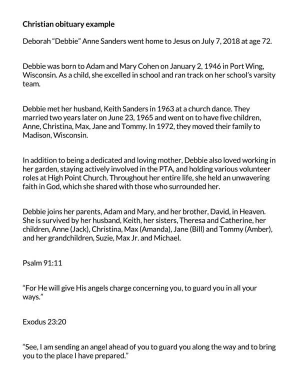 40+ Free Obituary Templates | How to Write (with Samples)