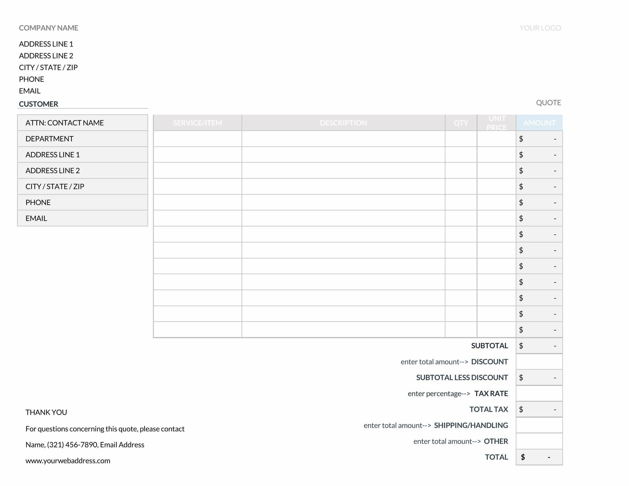45 Free Printable Price List Templates (Word, Excel, PDF)