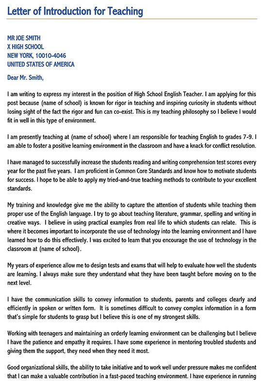 Letter of Introduction for Job | How to Write (11 Best Examples)