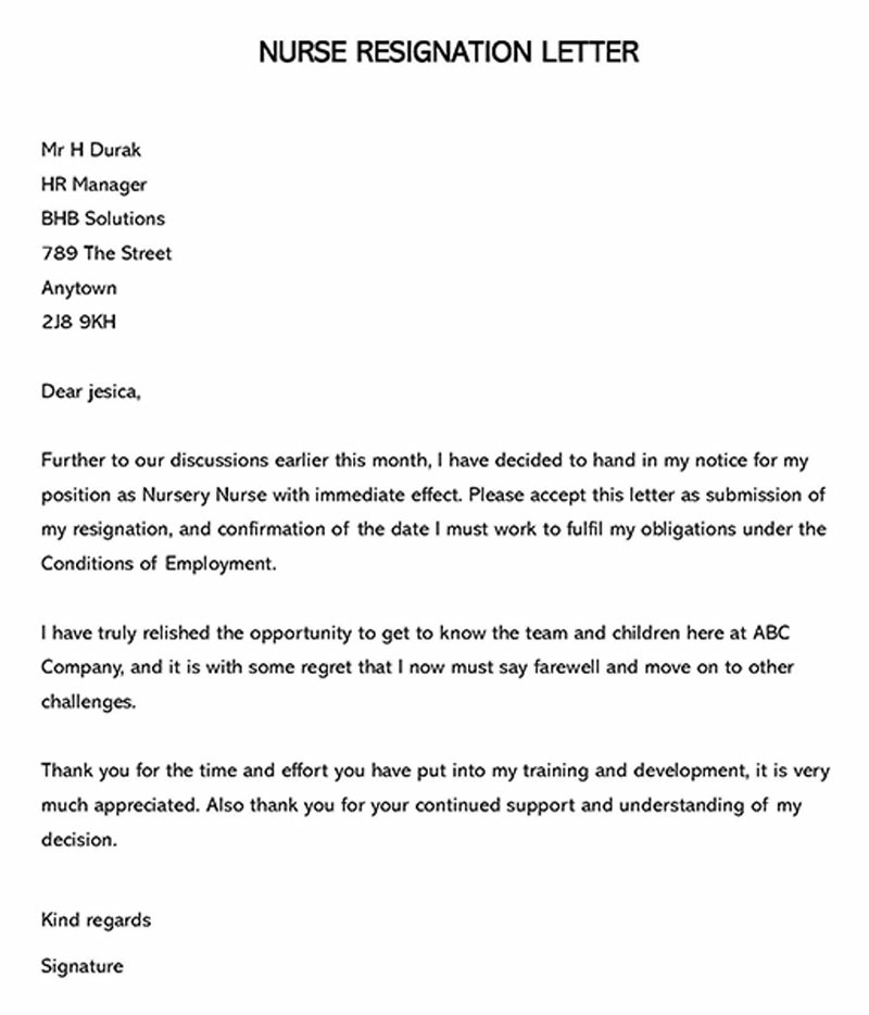 Nurse Resignation Letter (How to Format and Tips)