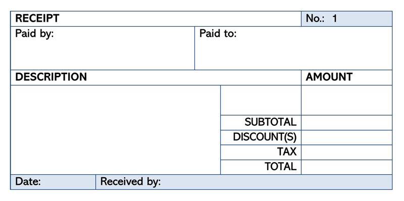 38 Free Payment Receipt Templates (Excel | Word | PDF)