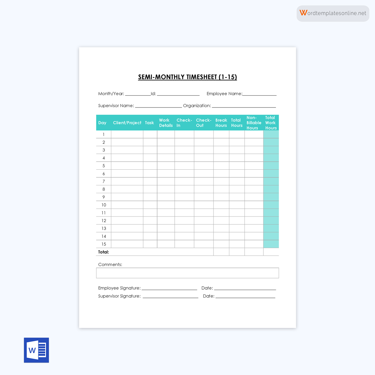 40 Free Time Log Templates (Hourly, Daily) - Word, Excel