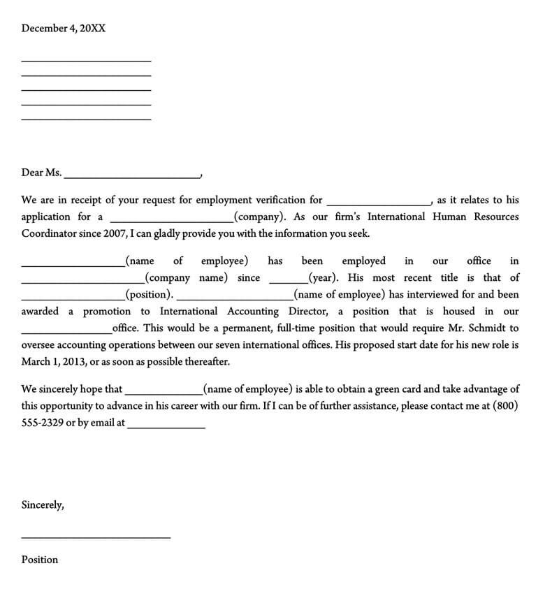 40+ Employment Verification Letter Samples [FREE Templates]