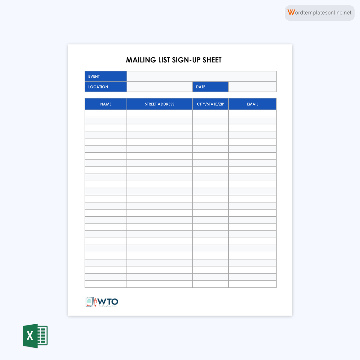 16+ Free Sign-in & Sign-up Sheet Templates (Excel | Word)
