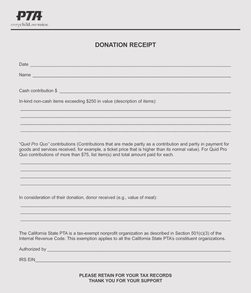 45+ Free Donation Receipt Templates (501c3, Non-Profit, Charity)
