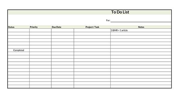 36 Free Checklist Templates - Printable - (Excel - Word)